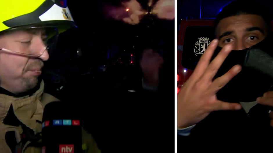 Berlin: Irrer sprengt Feuerwehr-Interview mit Schreckschusspistole! RTL ...