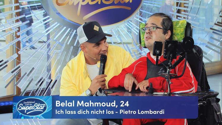 Ein großer DSDS-Moment - Rollstuhlfahrer Belal singt im Duett mit Pietro Lombardi