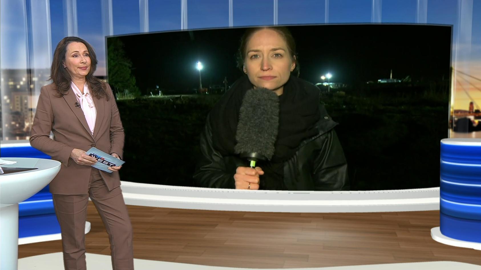 RTL WEST Reporterin live zum aktuellen Stand in Lützerath