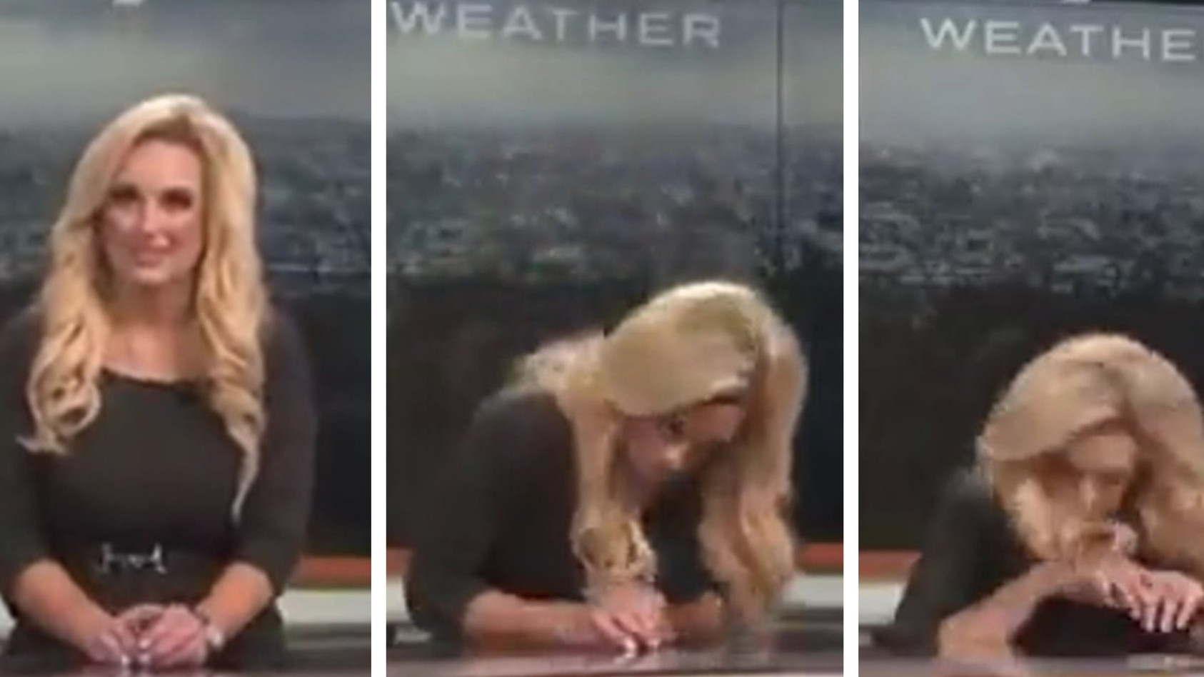 Schock im Live-TV! US-Wettermoderatorin Alissa Carlson Schwartz fällt ...