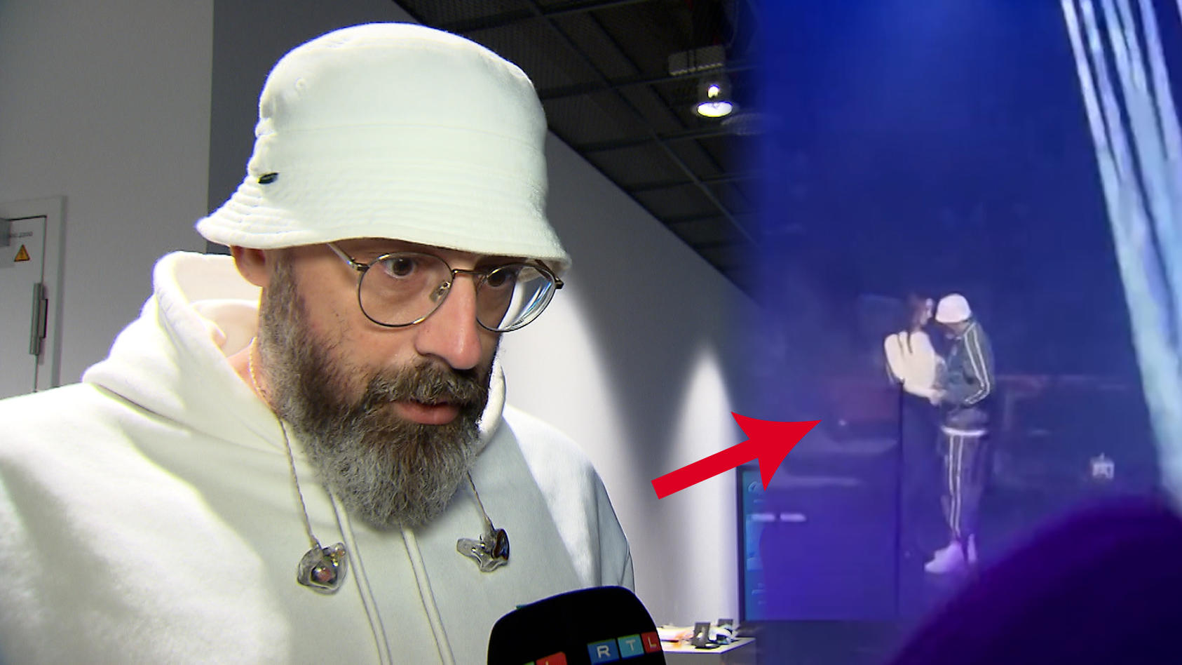 Sido schwärmt im RTL-Interview von Kuss mit Streamerin auf der Bühne