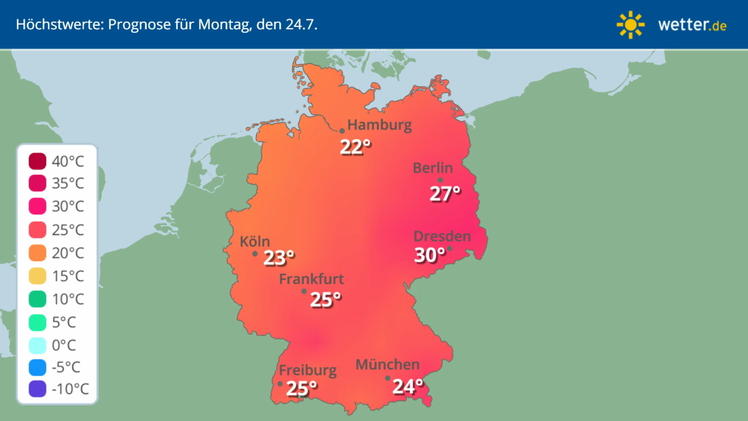 Hitzewelle am Wochenende: Spitzenwerte um die 35 Grad in Deutschland