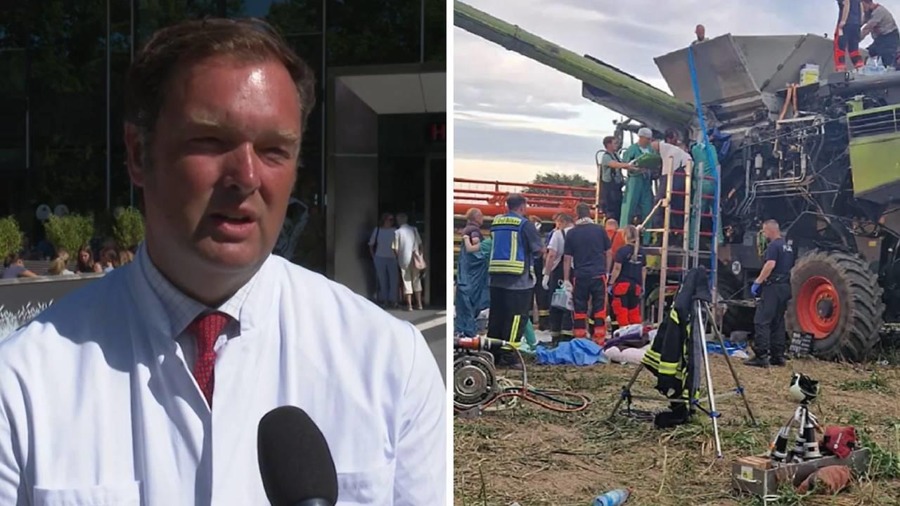 Amputation nach Mähdrescher-Unfall: Chef erzählt nach Besuch - so geht ...