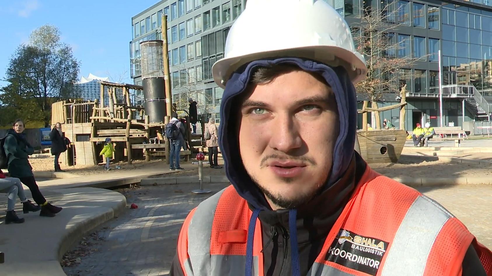 Baustellen-Unfall in Hamburg: Arbeiter betroffen – „Ich habe echt Angst ...