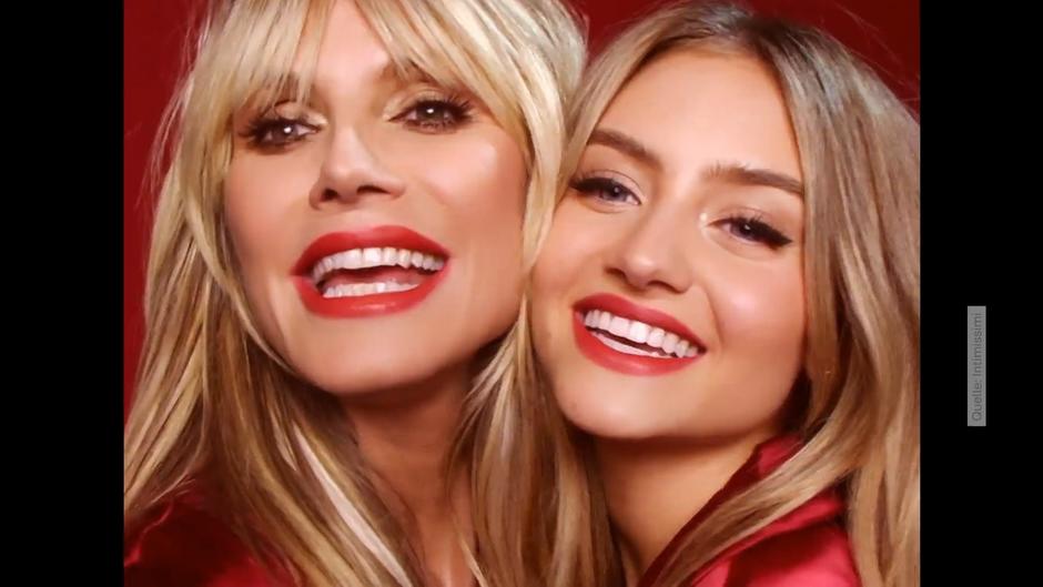 Heidi und Leni Klum machen's schon wieder - festliche Dessous-Kampagne