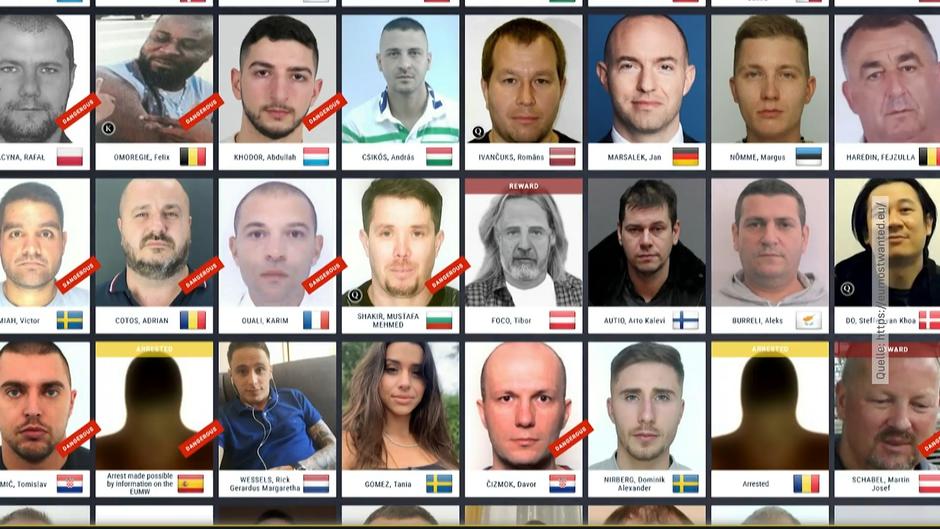 Europol legt „Most-Wanted-Liste" vor: Das sind Europas meistgesuchte ...