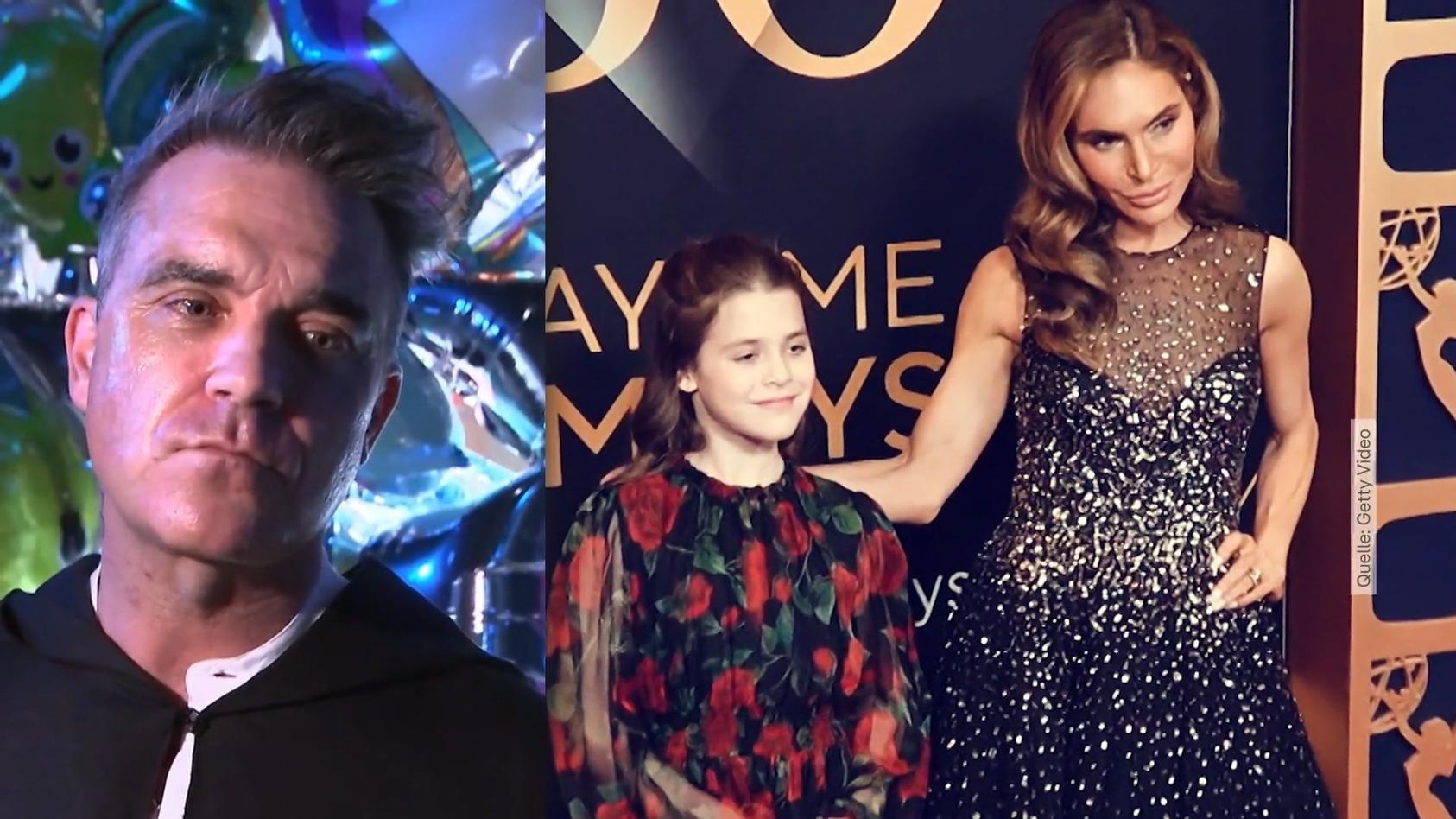 Süßer Glamour-Auftritt: Robbie Williams Tochter (11) strahlt mit Mama ...