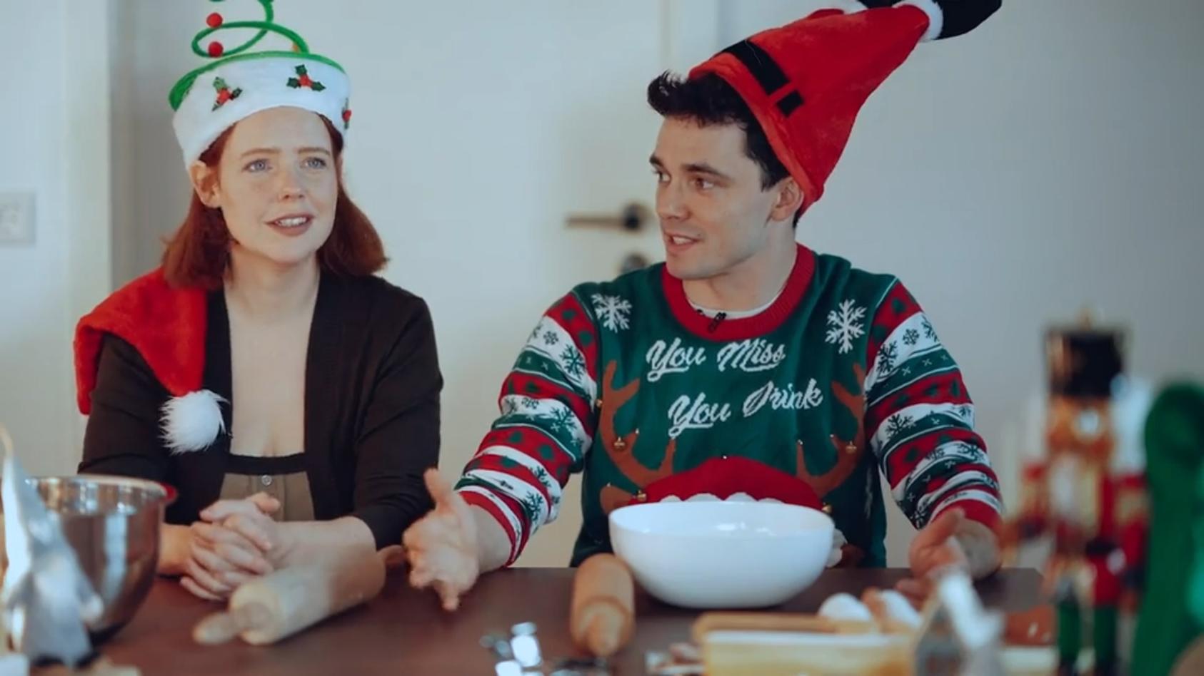 Plätzchenbacken mit GZSZ-Stars Olivia Marei und Marc Weinmann